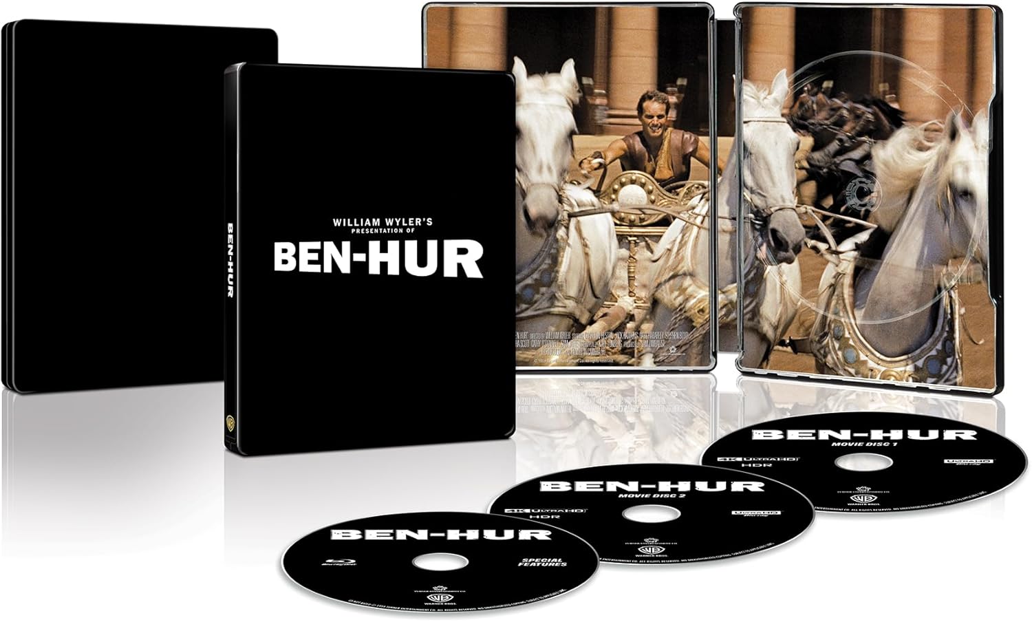 Ben-Hur - Limited Edition Steelbook (4K Ultra HD + Blu-ray) – Physical ...